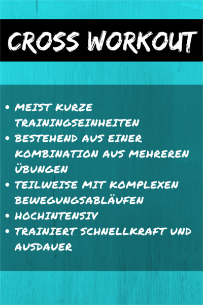 Cross Workout - Training, das dich richtig schwitzen lässt!